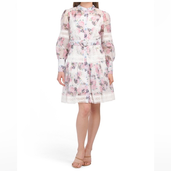 Dalia Macphee | Dresses | Last Chancedalia Macpheelong Sleeve Floral ...